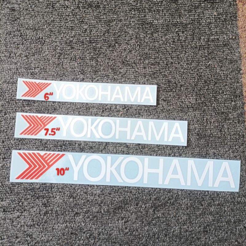 sticker kereta #YOKOHAMA ( 1 pcs ) | Shopee Malaysia