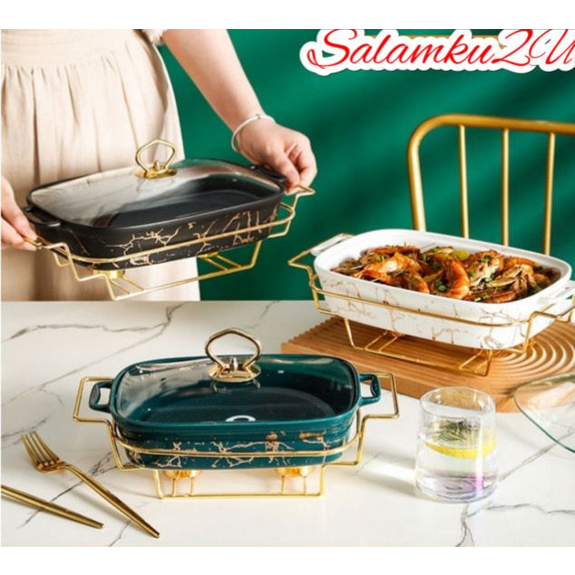Oval Round Rectangular Nordic Ceramic Casserole Tableware Marble ...