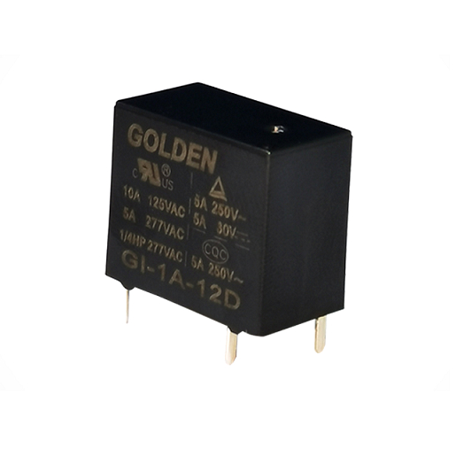 Golden Relay GI-1A-12D 12V DC 4-Pin 5A 250V AC General Purpose Power ...