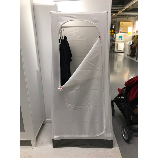 IKEA Portable Changing Room Open Wardrobe Closet with Clothes Rail Rack ...
