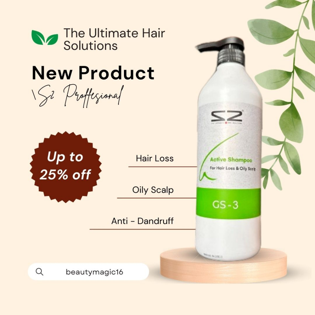 S2 Active Shampoo For Hair Loss & Oily scalp 1000ML | Shopee Malaysia