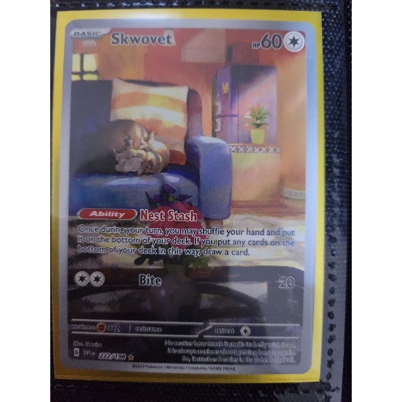 PTCG SV01 Scarlet and Violet (Base Set) Skwovet 222/198 illustration ...