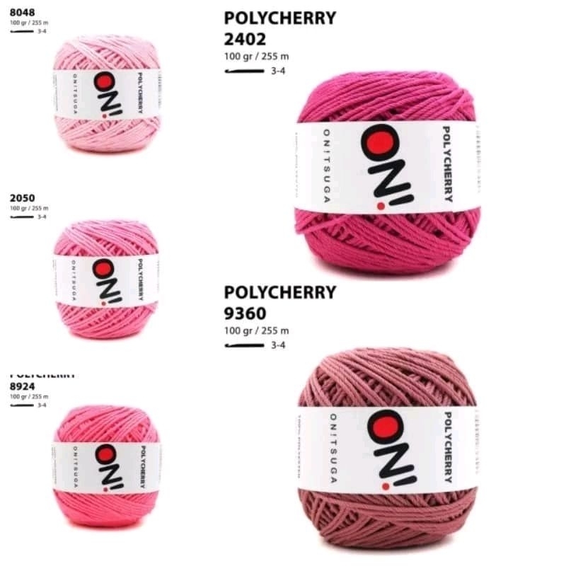 Benang Rajut Polycherry Onitsuga | Shopee Malaysia