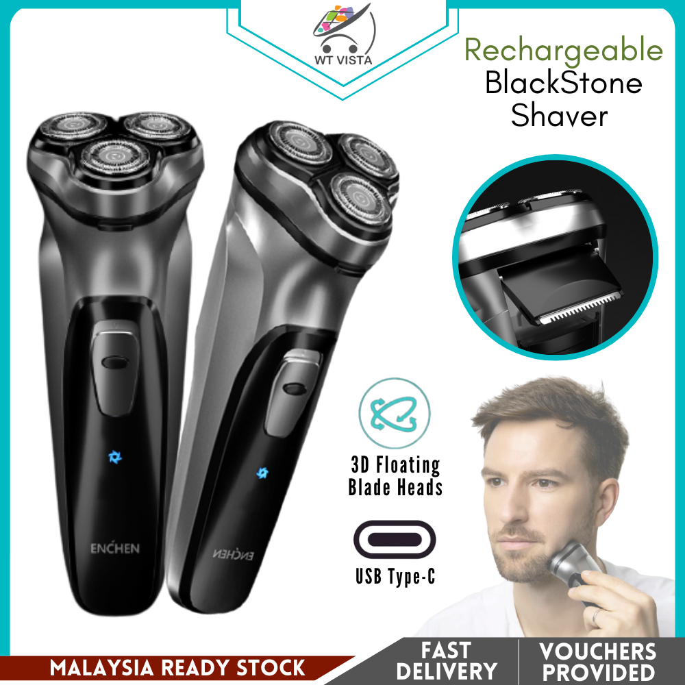 Electric Shaver BlackStone Enchen 3D Razor Type C USB Rechargeable ...