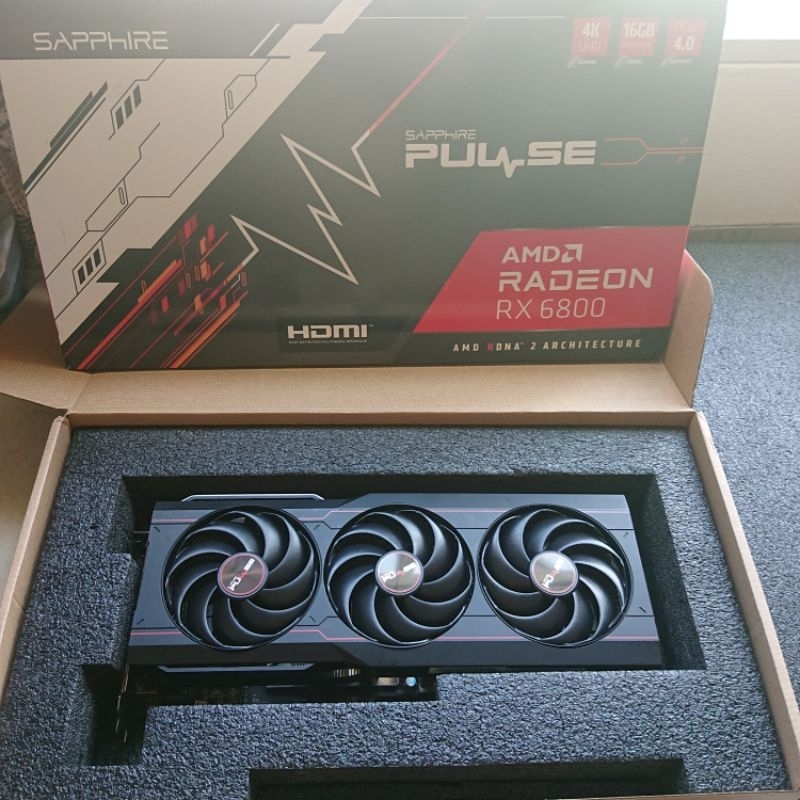 SAPPHIRE PULSE AMD Radeon RX 6800 Gamming Graphic Card 16GB DDR6 RDNA 2 ...