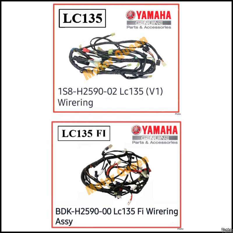 Wiring Wire Harness Yamaha LC135 V1 / LC 135 V8 Fi 100% HLY Original ...