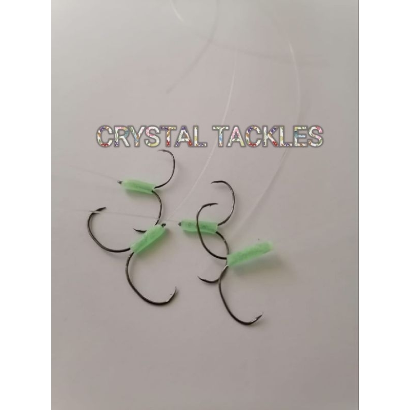 PERAMBUT KAIL UDANG DOUBLE HOOK 1SET (LUMINOUS) | Shopee Malaysia