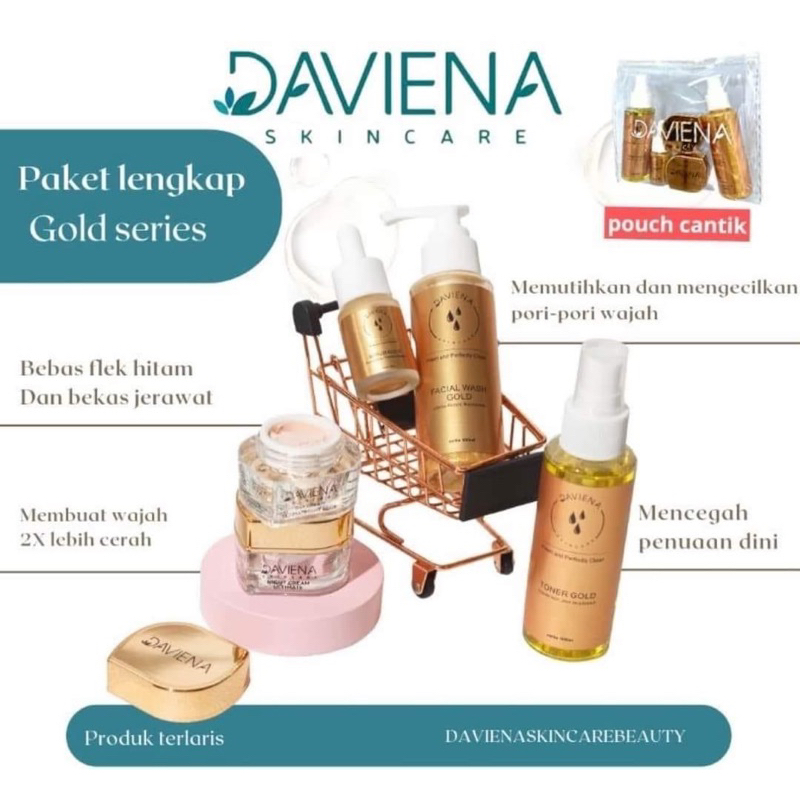 DAVIENA GOLD, GLOWING, ACNE SCINCARE ORIGINAL | Shopee Malaysia