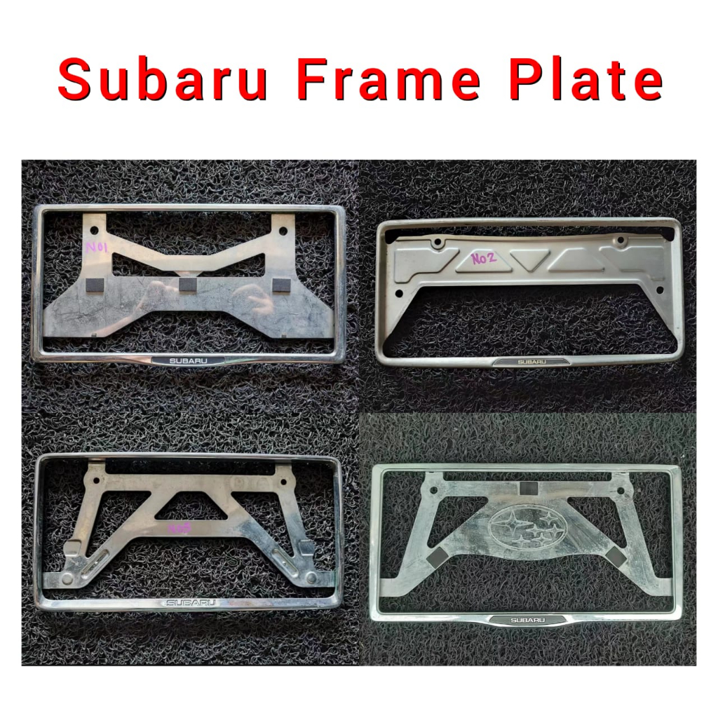 Subaru Frame Plate ( Chrome / Silver ) / Car Number Plat / Papan Nombor ...