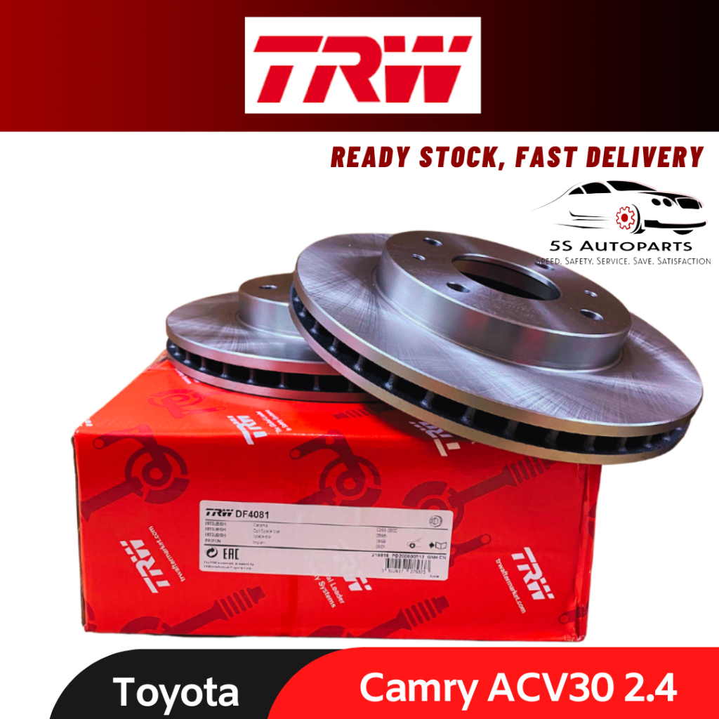 TRW Toyota Camry Acv 30 Rear/Belakang Disc Rotor Set (2PCS) | Shopee Malaysia