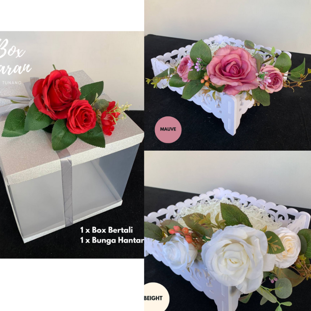 Bunga Hantaran Siap Gubah / Bunga Dulang Hantaran / Bunga Hiasan ...