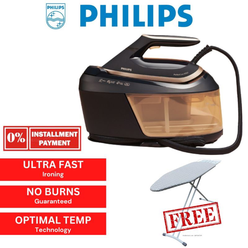 Philips PerfectCare Steam Generator Iron PSG6064 Free Iron Board AMWAY ...