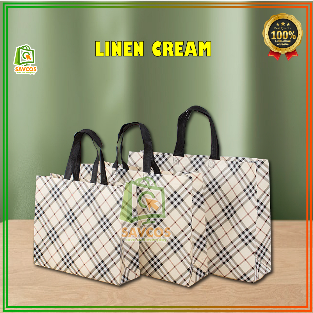 🔥CHEAPEST in SHOPEE🔥Non Woven Tote Eco Go Green Laminated Bag Reusable ...