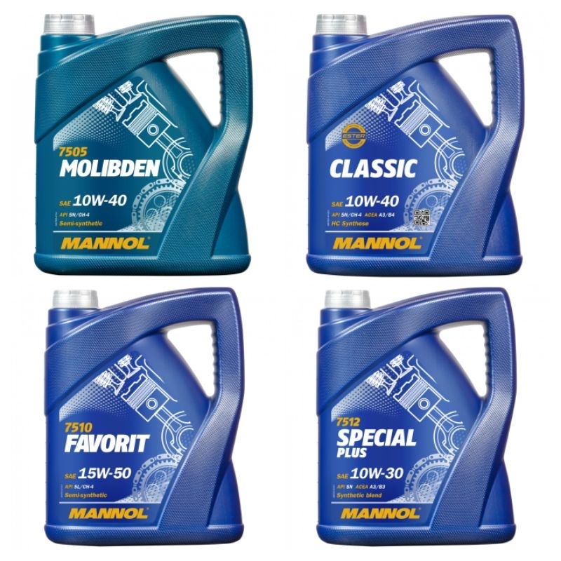 Mannol Molibden , Favorit , Special Plus , Classic 4 Liter Engine Oil ...