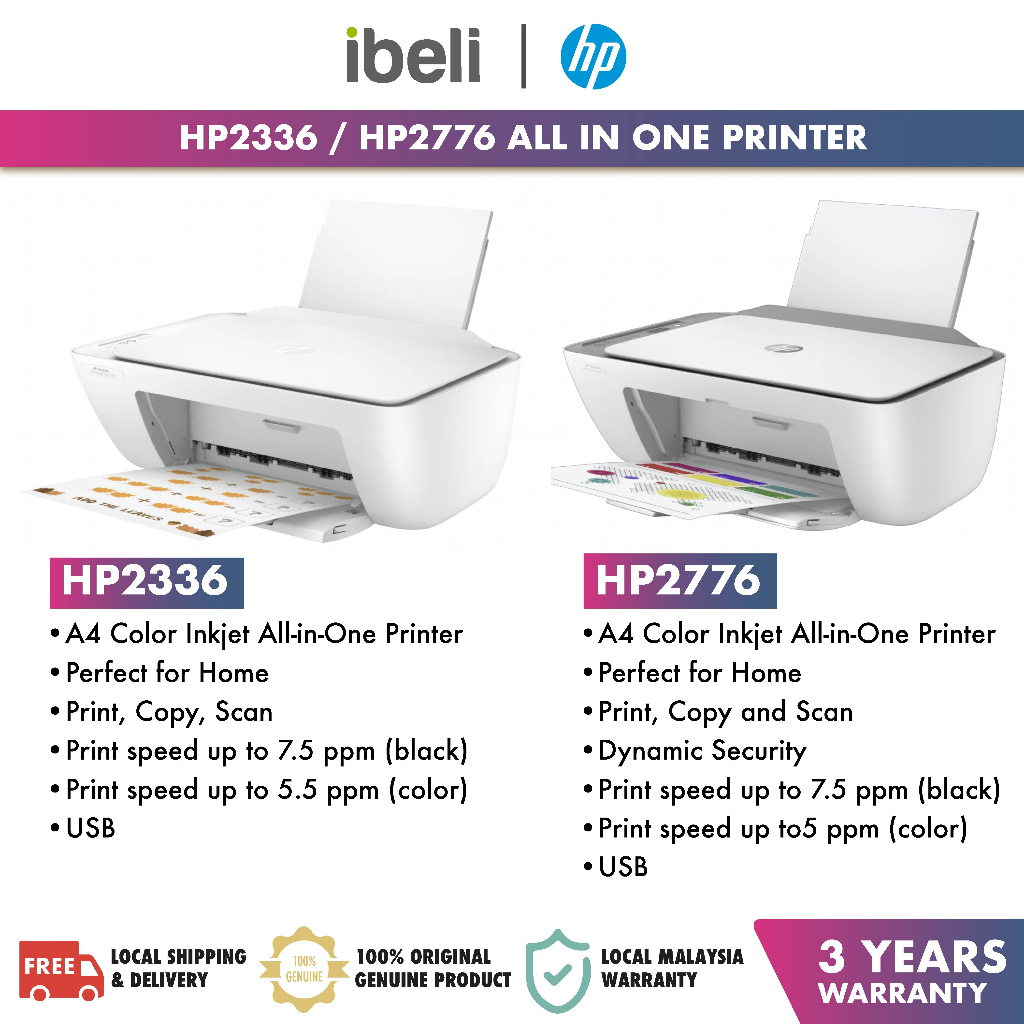 HP DeskJet Ink Advantage 2135 / 2332 / 2330 / 2720 All-In-One Printer ...