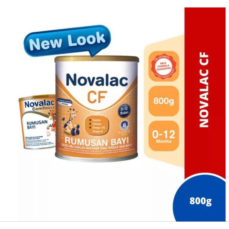 Novalac CF 0-12 bulan 800g [ Comfinova , flatus , bloating , lactose ...