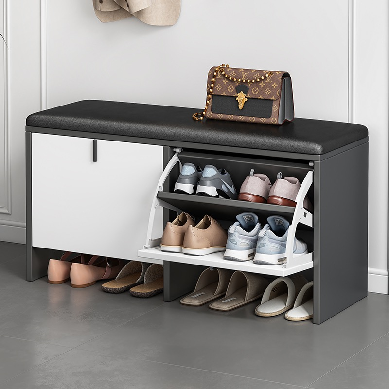 Light luxury design shoe changing stool home door shoe cabinet wearing ...