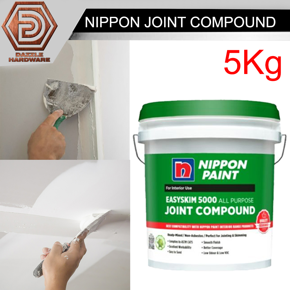5kg Nippon easyskim 500 joint compound all purpose joint compound wall ...