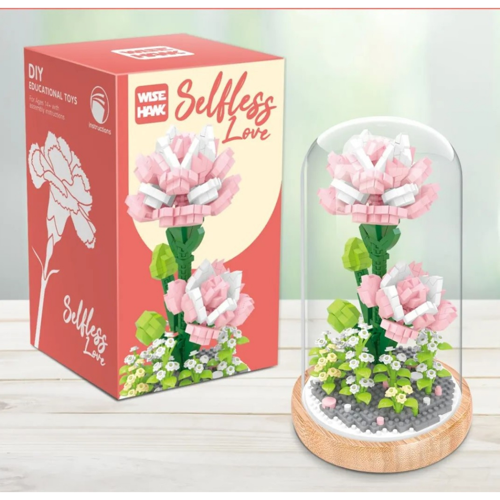 Wise Hawk Block 2820 Eternal Flower Bouquet Flowers with Transparent ...