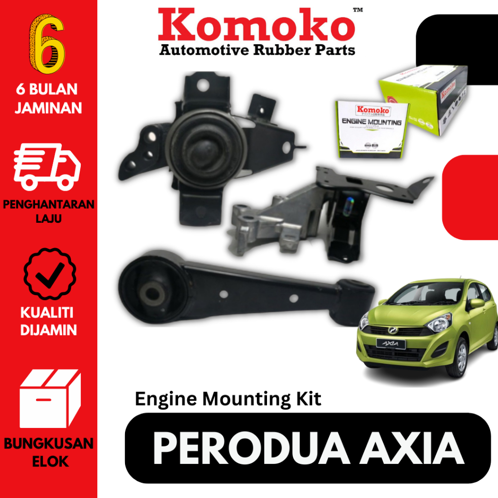 Perodua Axia First Model 2014 KOMOKO Engine Mounting Kit | Shopee Malaysia