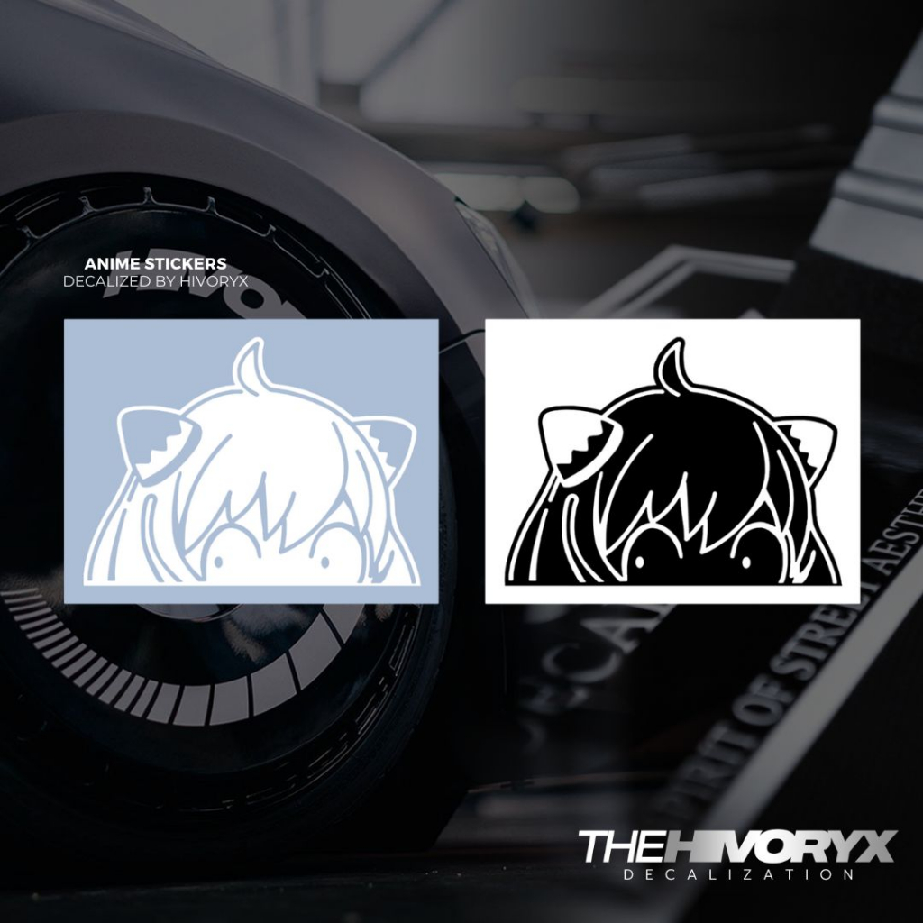 「ANYA FORGER HALF FACE | SPY x FAMILY」ANIME SERIES CAR DECAL AUTOMOTIVE ...