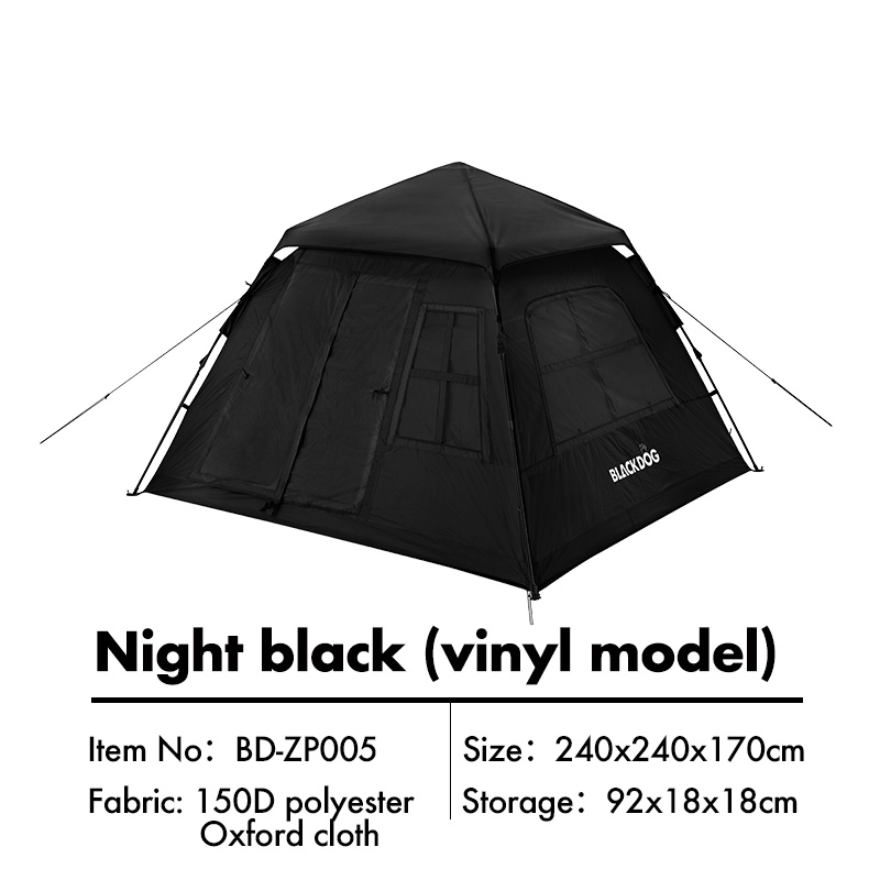 [ COD READY STOCK ] BLACKDOG Auto Tent WaterProof Rainproof khemah ...