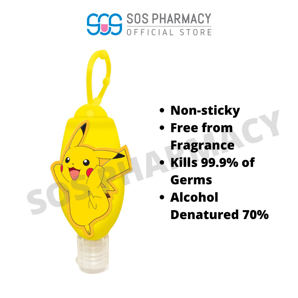 Durio X Pokemon Hand Sanitizer With Holder Protection Level Kill 99.9% ...
