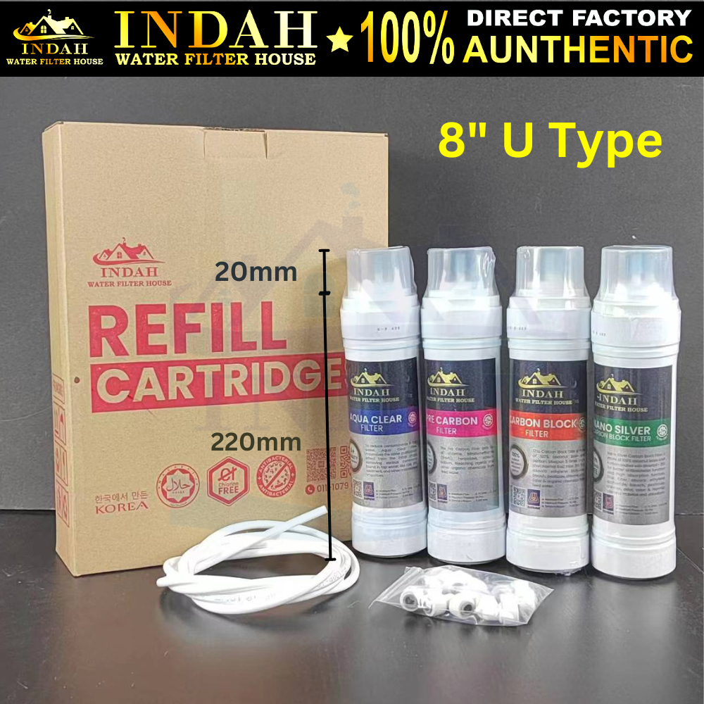 8"/ 10" Indah Halal Korea U-type Patented 4 Korea Filter Replacement ...