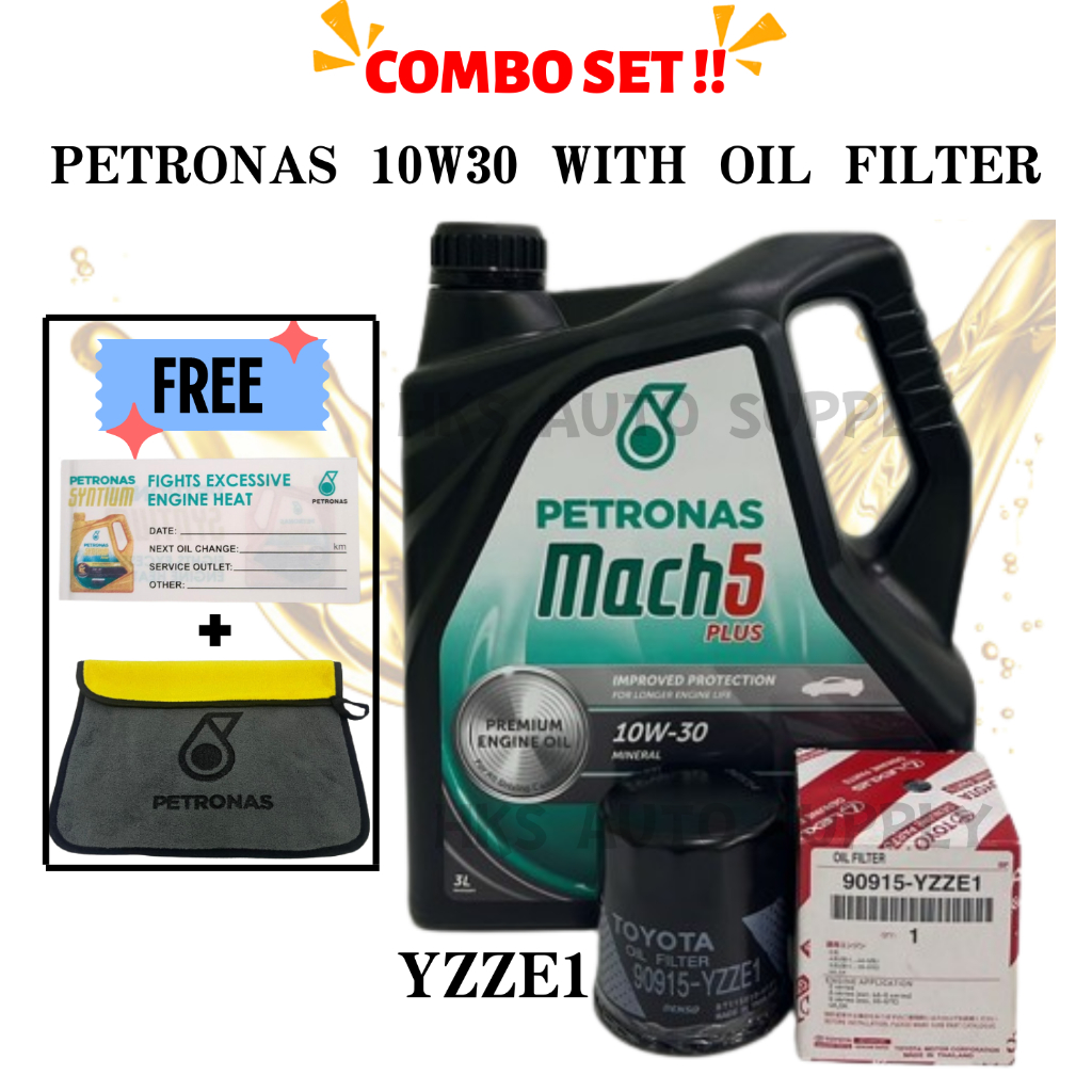 100% original Petronas Mach 5 PLUS 10W-30 10W30 SN/CF Engine Oil 3L ...
