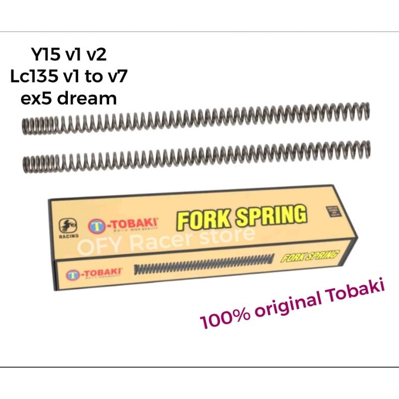 Y15 spring fork racing tobaki / 100% original tobaki fork spring ex5 ...