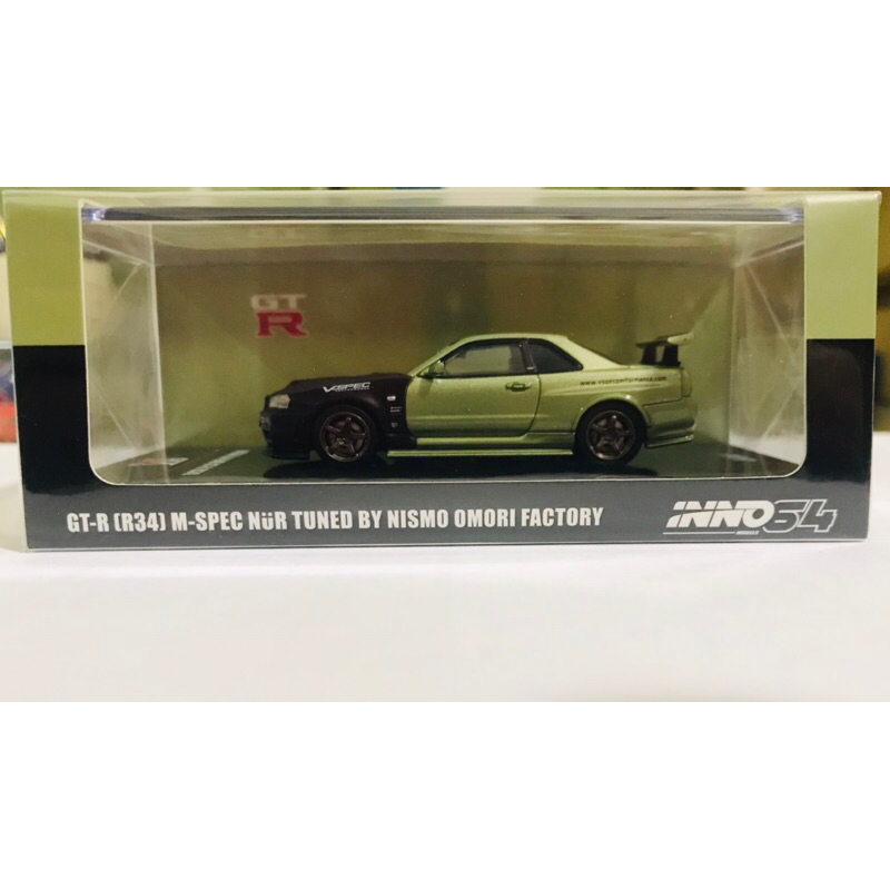 INNO64 Inno Models Nissan Skyline GT-R (R34) M SPEC NUR Tuned BY NISMO ...
