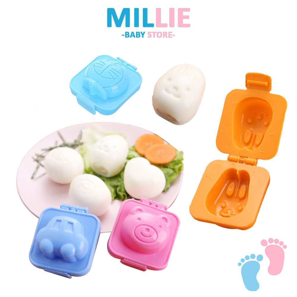 MILLIE Cute Animal Design Boiled Egg Shape Mold Kids Bento Rice Ball ...