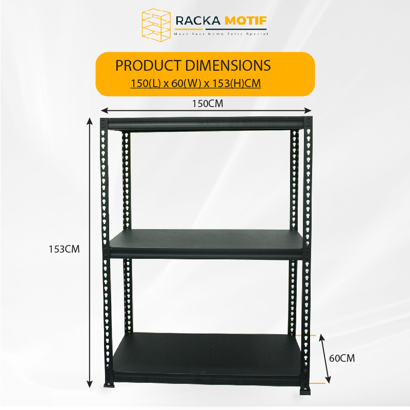 Rack A Motive Boltless Rack Texture Black Level 3 Boltless Rack Storage ...