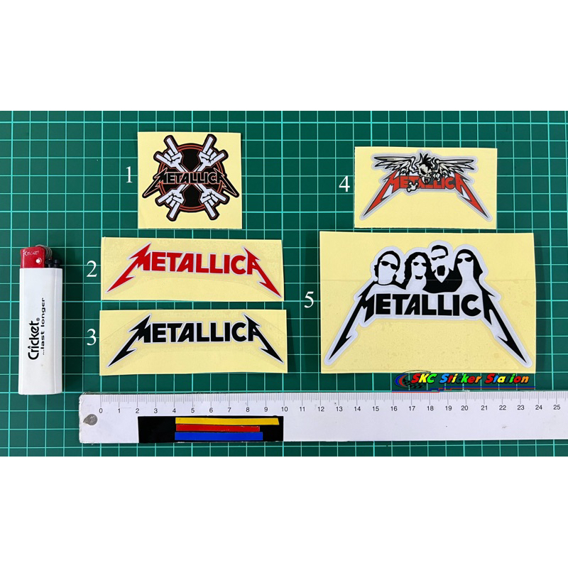 Stiker Ayat Pekertaan METALLICA / Metallica Sticker Printing Laminated ...