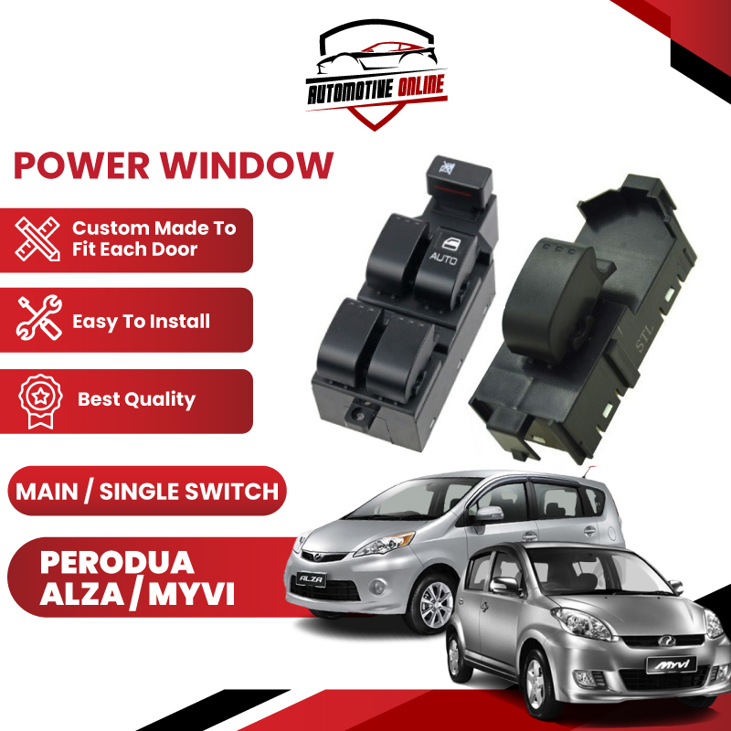 Perodua Myvi Alza Power Window Single Switch and Main Switch Suis ...