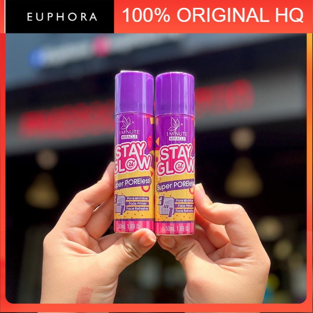 🔥HOT ITEM🔥💯% ORIGINAL HQ 1 MINUTE MIRACLE STAY GLOW SPRAY / EUPHORA | Shopee Malaysia