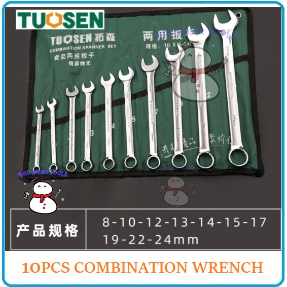 HIGH QUALITY TUOSEN COMBINATION WRENCH 14PCS 20PCS SET HEAVY DUTY ...