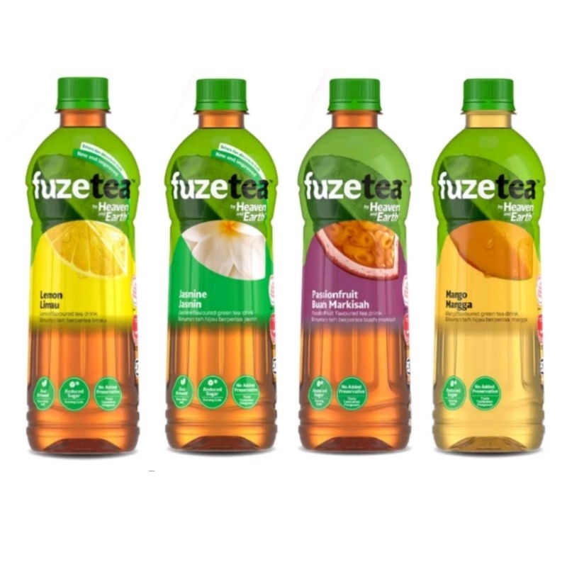 FUZE TEA by Heaven and Earth 370ml Lemon | Jasmine | Passionfruit ...
