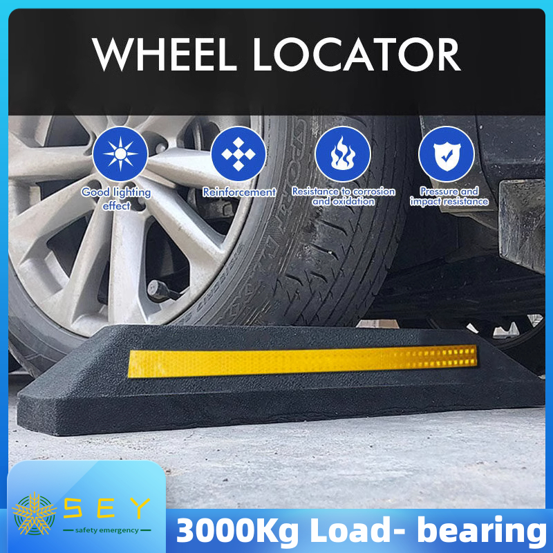 【SEY】🇲🇾 54cm Rubber Curb Parking Block Wheel Stopper 3000Kg Load ...