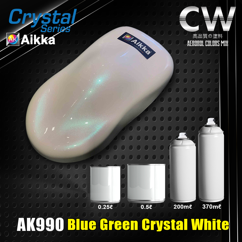 2K Paint 【 AIKKA White Crystal 】 CRYSTAL SERIES Car Motor Paint AK993 ...