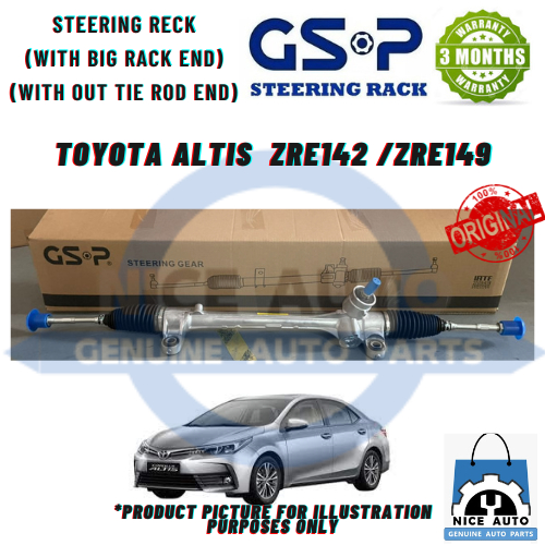 TOYOTA ALTIS ZZE142 / ZRE142 /ZRE149 POWER STEERING GEAR RACK -BRAND ...