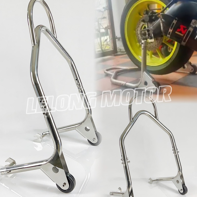 UNIVERSAL PADDOCK STAND BOBBIN REAR STAINLESS STEEL | Shopee Malaysia