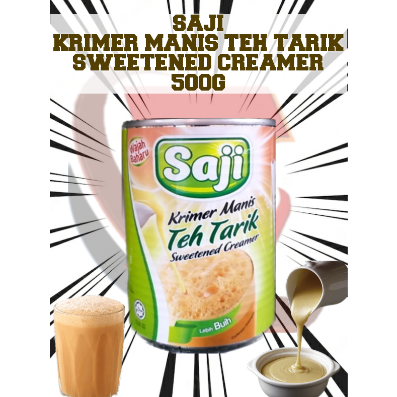 SAJI KRIMER MANIS SUSU TEH TARIK | SWEETENED CREAMER 500G | HALAL ...