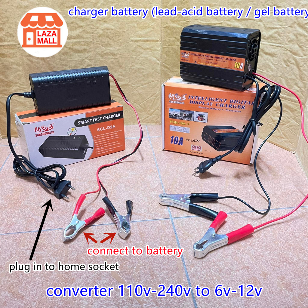 CHARGER BATTERY CONVERTER BOX Smart Fast Charger / Intelligent Digital ...