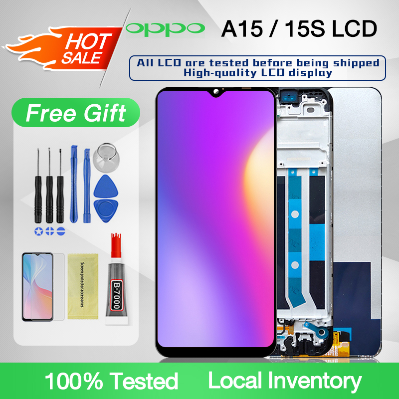 Original LCD with Frame Compatible For OPPO A15 / A15S / A16K LCD ...