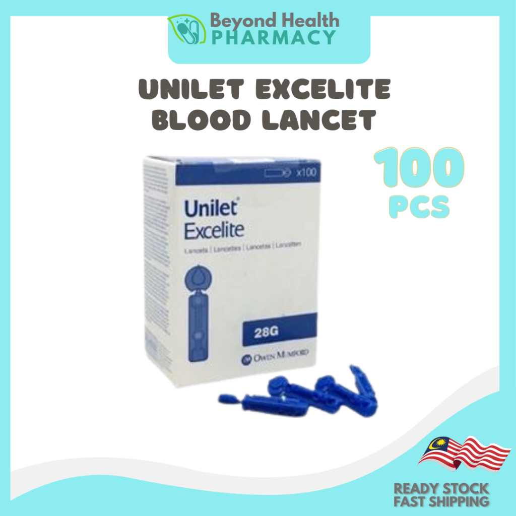 UNILET EXCELITE BLOOD LANCET 100'S BOX | Shopee Malaysia