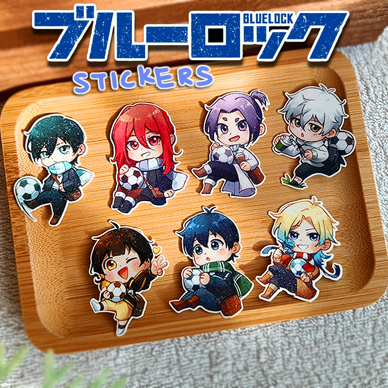 BLUELOCK 5cm Glitter Stickers Isagi Bachira Itoshi Rin Nagi Reo Mikage ...