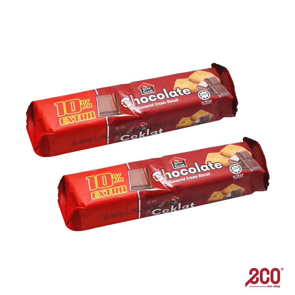 Pinnacle Bisk Club Chocolate Flavoured Cream Biscuit Extra 10% (2S x ...