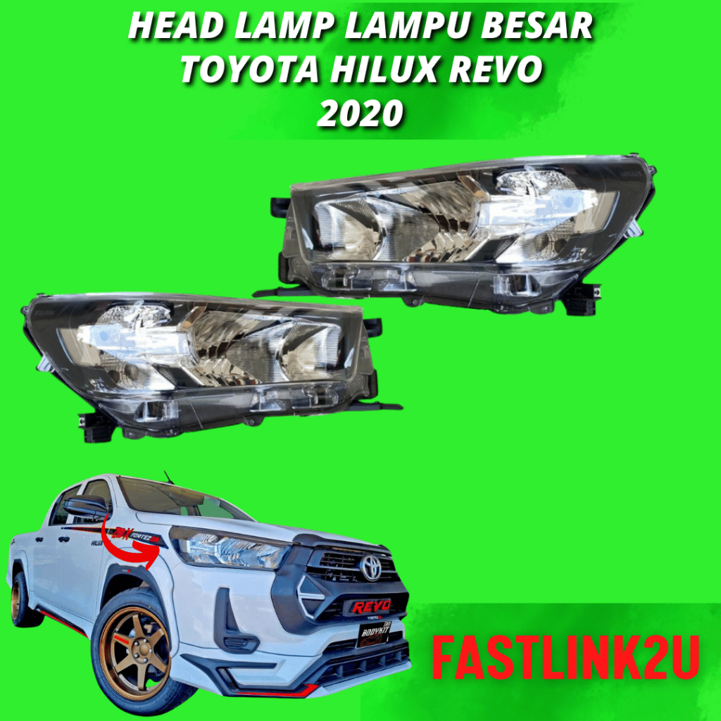 Fastlink Toyota Hilux Revo 2020 Gun126 Roggue Rocco 2.4E Head Lamp ...