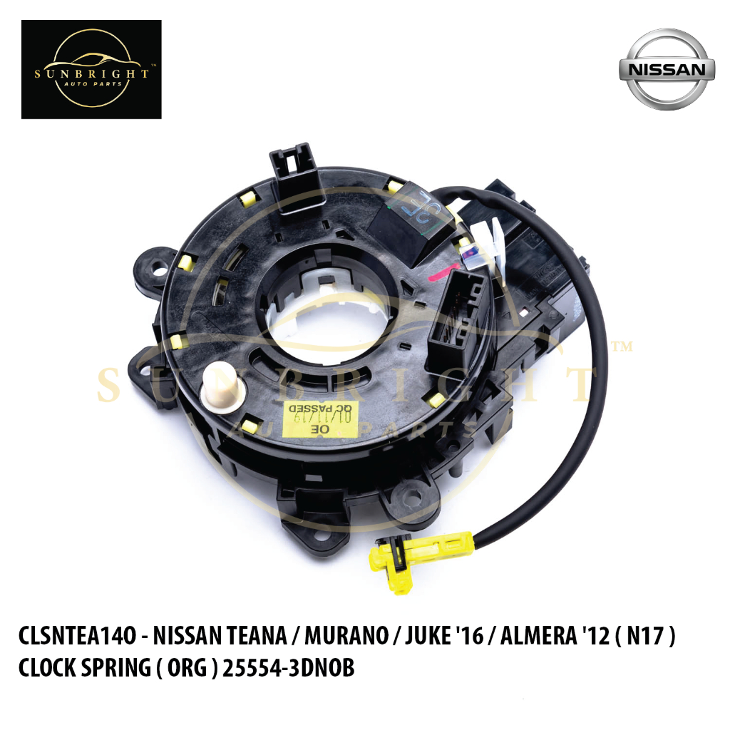 NISSAN TEANA / MURANO / JUKE '16 / ALMERA '12 ( N17 ) CLOCK SPRING ...